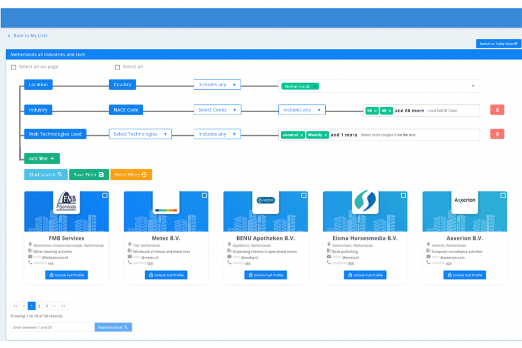 Company Information Database - Company Search for European B2B