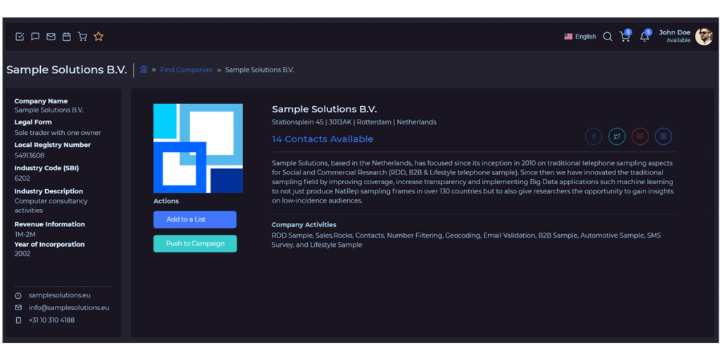 Company Data for Businesses Looking to Find the Right Customers