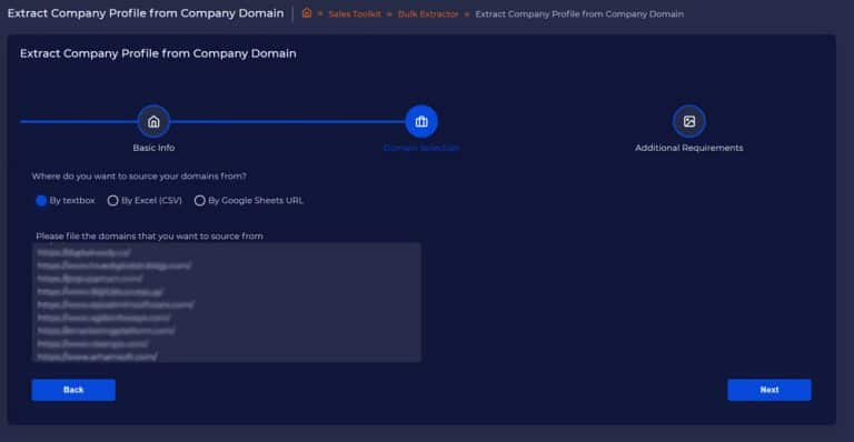 Enriching your sales and marketing data with our Bulk Extractor
